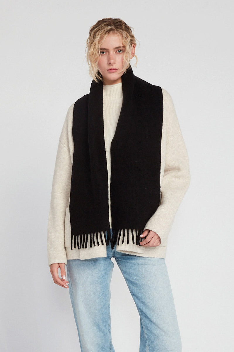 Look By M Wool Blend Fringe Trim Scarf – SOLE DESIRE // RUN NEWPORT